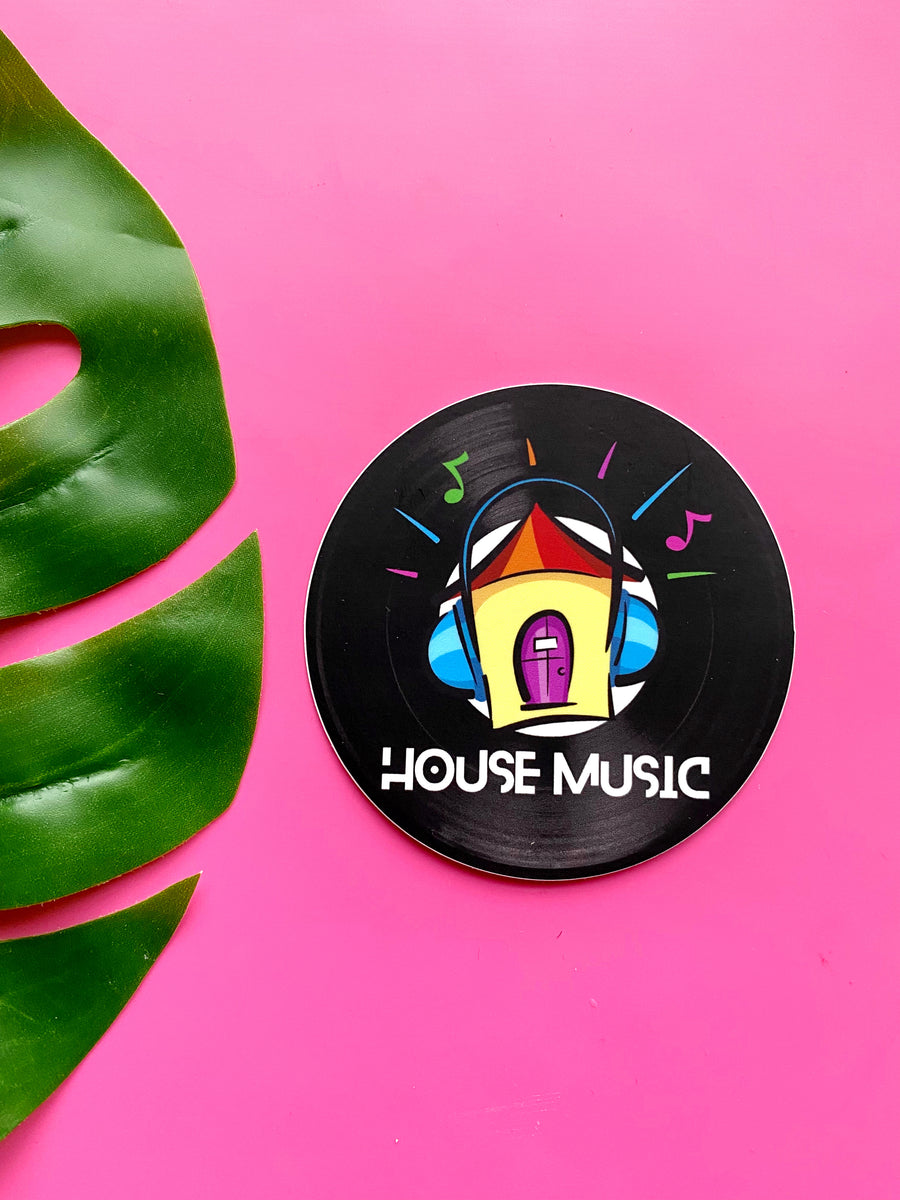 House Music Vinyl Sticker 3 inches – Tasha LaRae